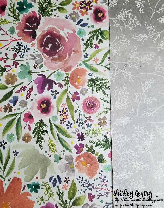 Stampin Up Frosted Floral DSP – Stampin with Shirley G