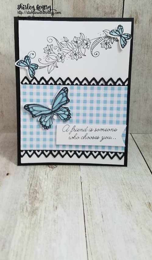 Stampin’ Up! Gingham Gala DSP – Stampin with Shirley G