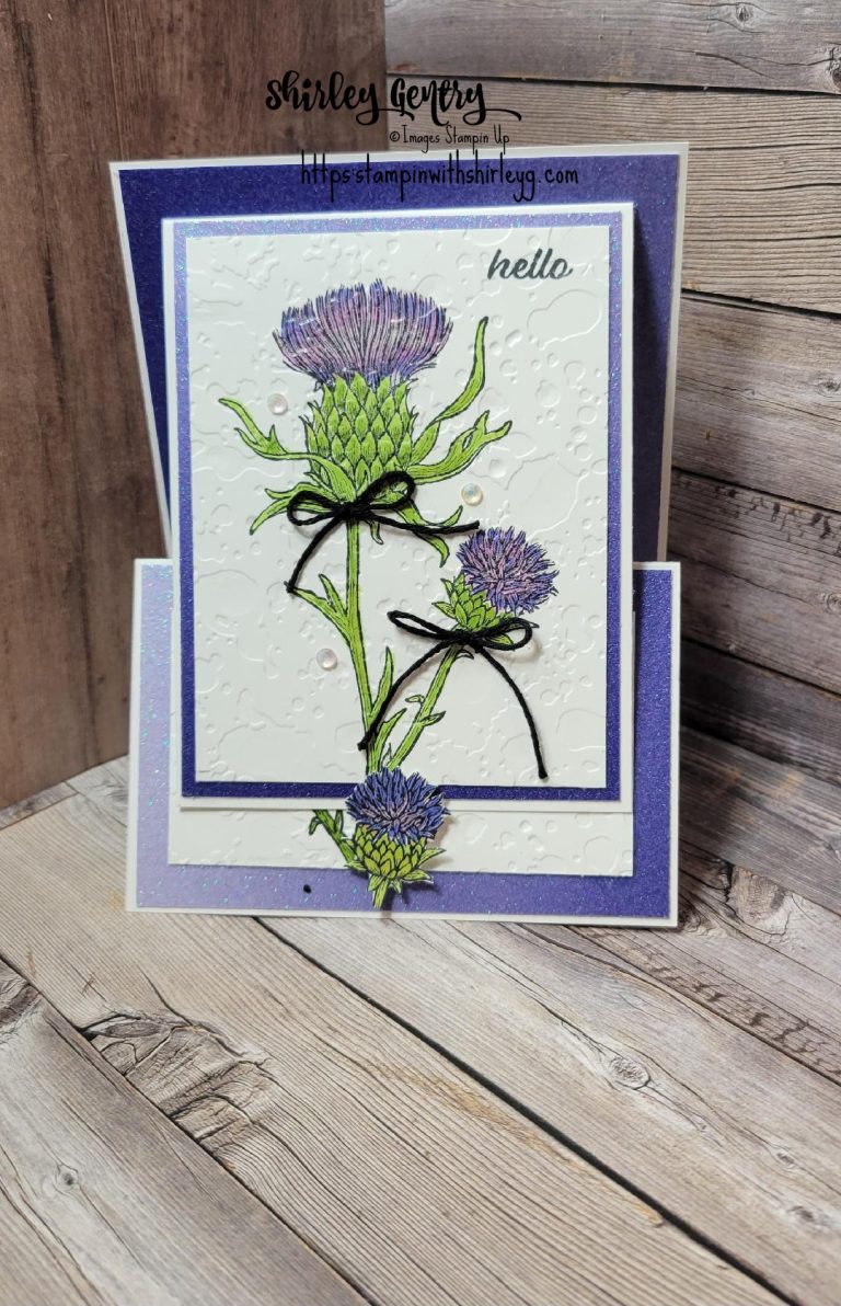 Stampin’ Up! Beautiful Thistle – Stampin with Shirley G