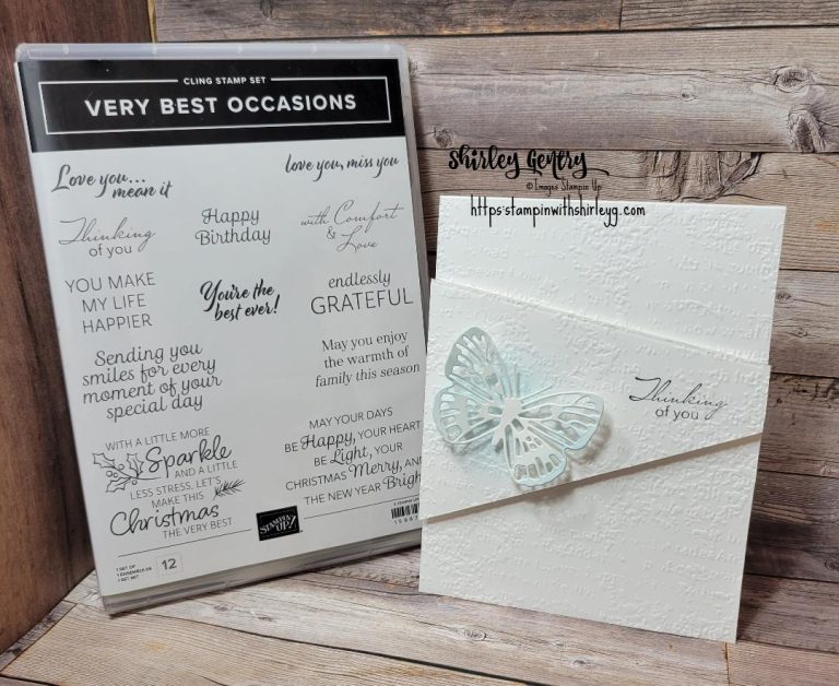 Stampin’ Up! Very Best Occasions – Stampin with Shirley G
