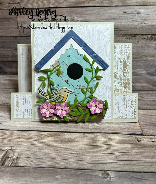 Stampin’ Up! Country Birdhouse – Faux Step – Stampin with Shirley G